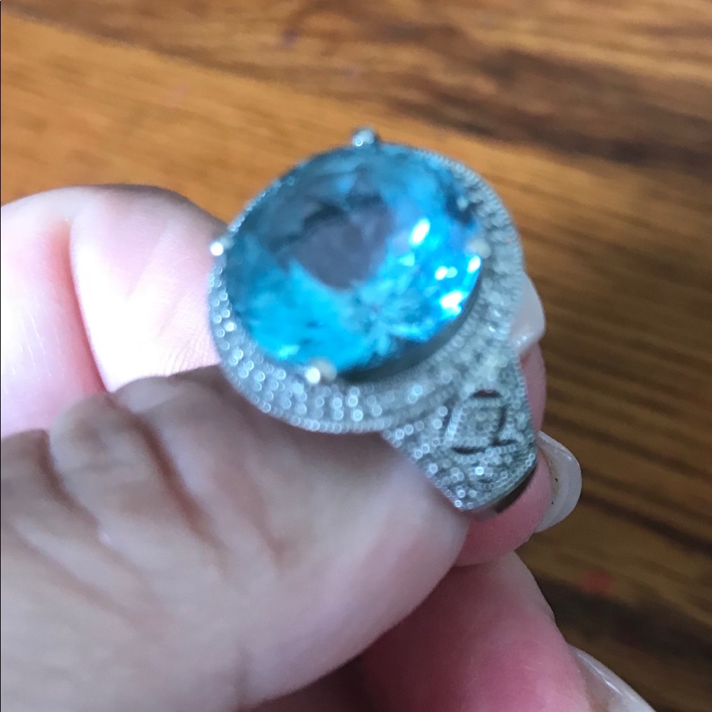 Ramona Singer London Blue Topaz Diamond Sterling - Gem